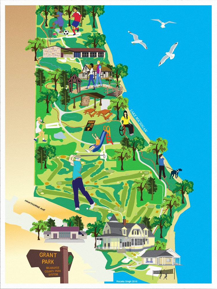 Artist-designed posters of Milwaukee County Parks unveiled | A Wealth ...
